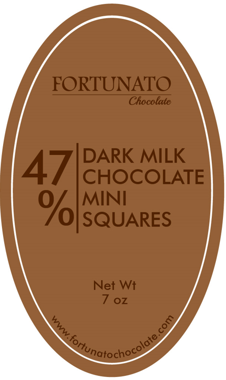 Fortunato No. 4 Dark Milk Chocolate 47% Mini-Squares - 7 oz – FortunatoNo4