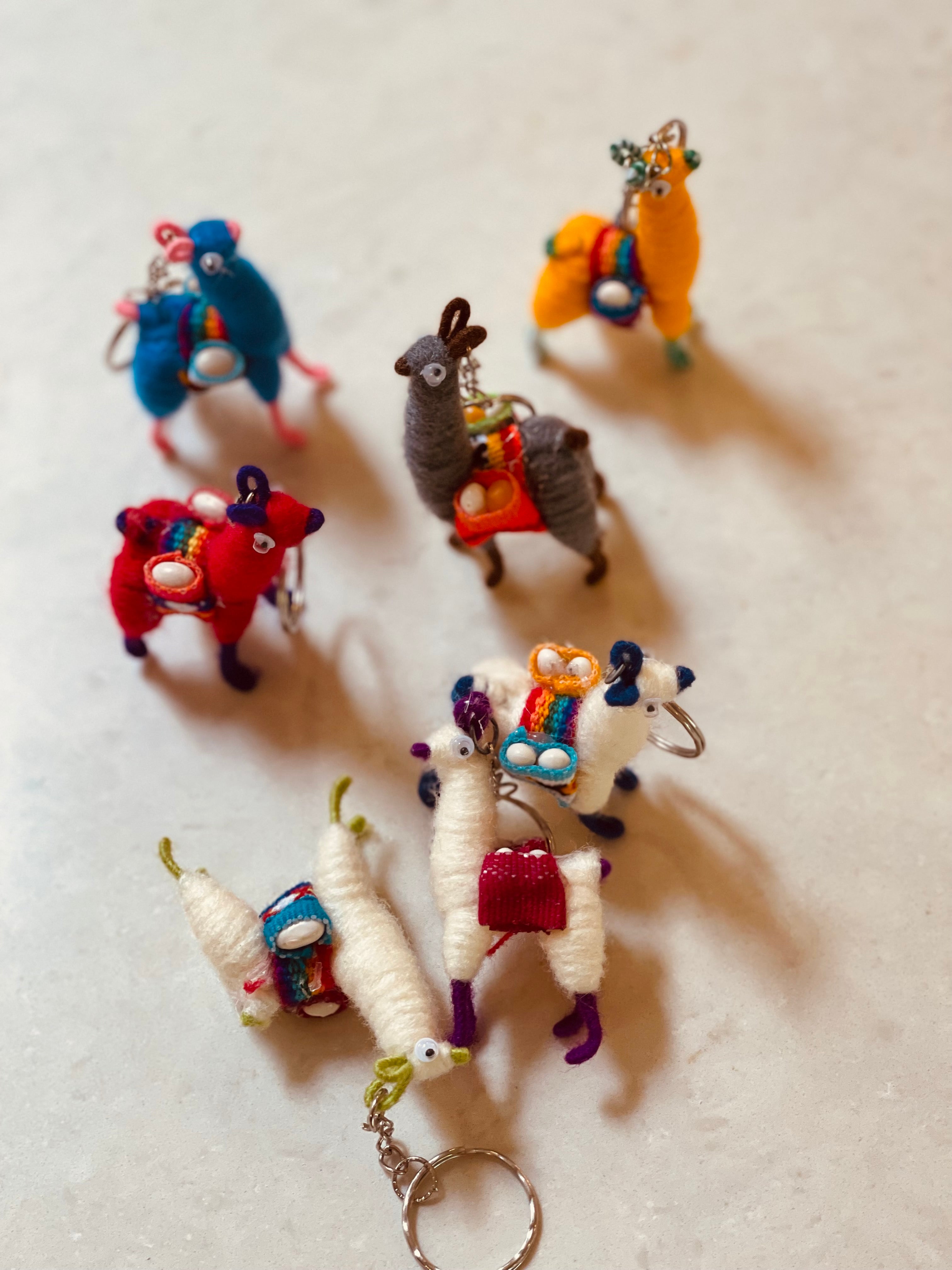 Llama Peruvian Keychain – FortunatoNo4