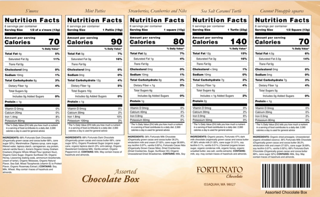 Fortunato Chocolate Assorted Chocolate Box - 16 oz – FortunatoNo4