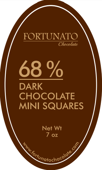 Fortunato No. 4 Dark Chocolate 68% Mini-Squares - 7 oz – FortunatoNo4
